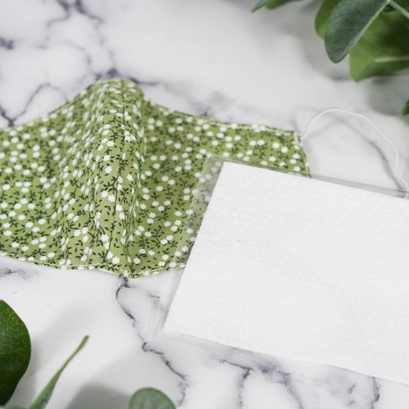 Hand Crafted | Accessories | 3 Layers With Filter Pocket Face Mask ...